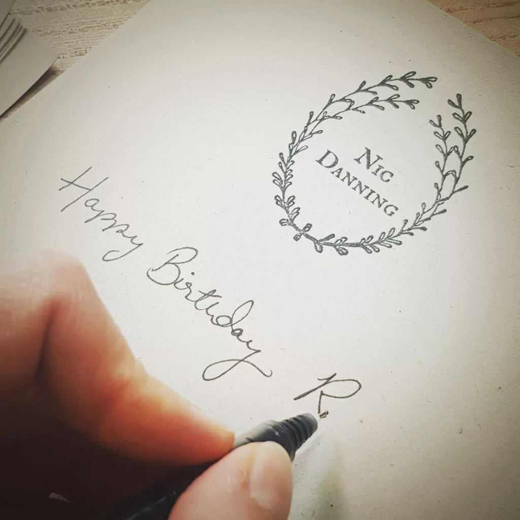 Handwritten gift note | Personalised gift wrap by Nic Danning – Nic ...